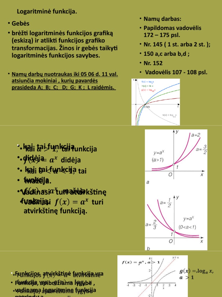 Logaritmine Funkcija | PDF