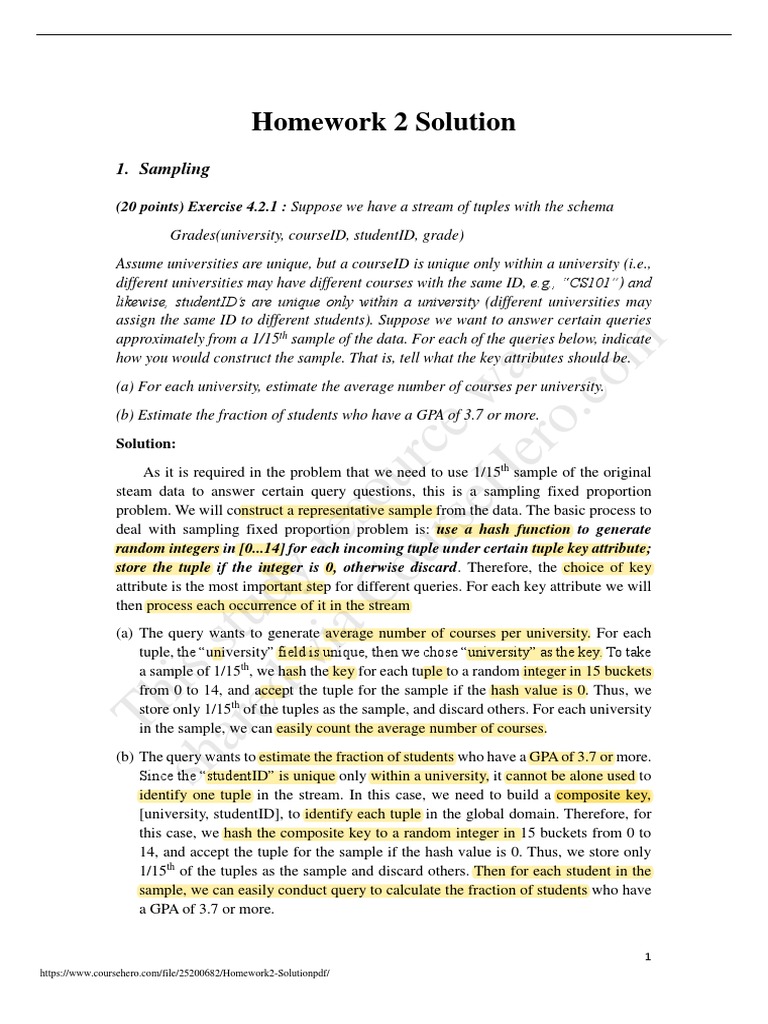 HW 2 Sol | PDF | Function (Mathematics) | Mathematical Concepts