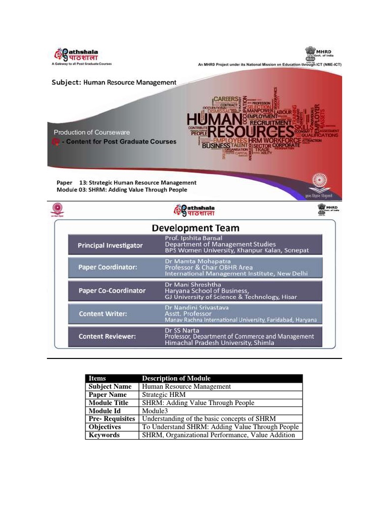 Items Description of Module | PDF | Human Resource Management | Human ...