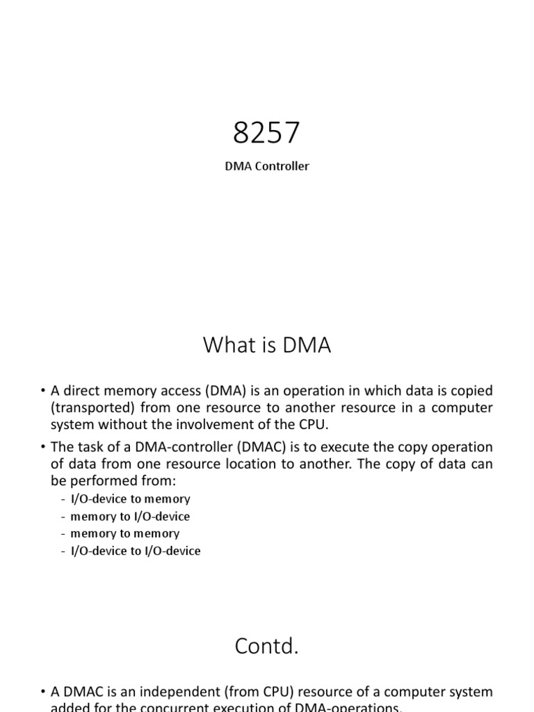 8257 Dma | PDF | Input/Output | Computer Data Storage