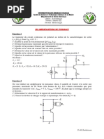Exercices Corrigés sur Amplificateurs AOP | PDF | Amplificateur ...