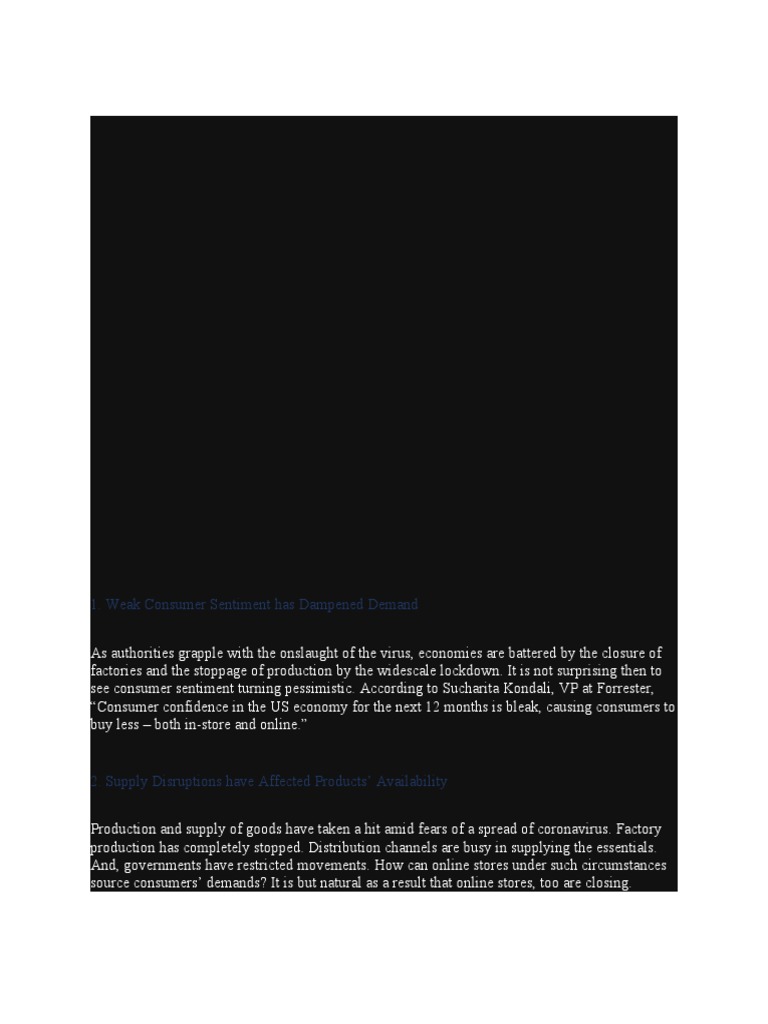 Weak Consumer Sentiment Has Dampened Demand | PDF | E Commerce | Mobile ...