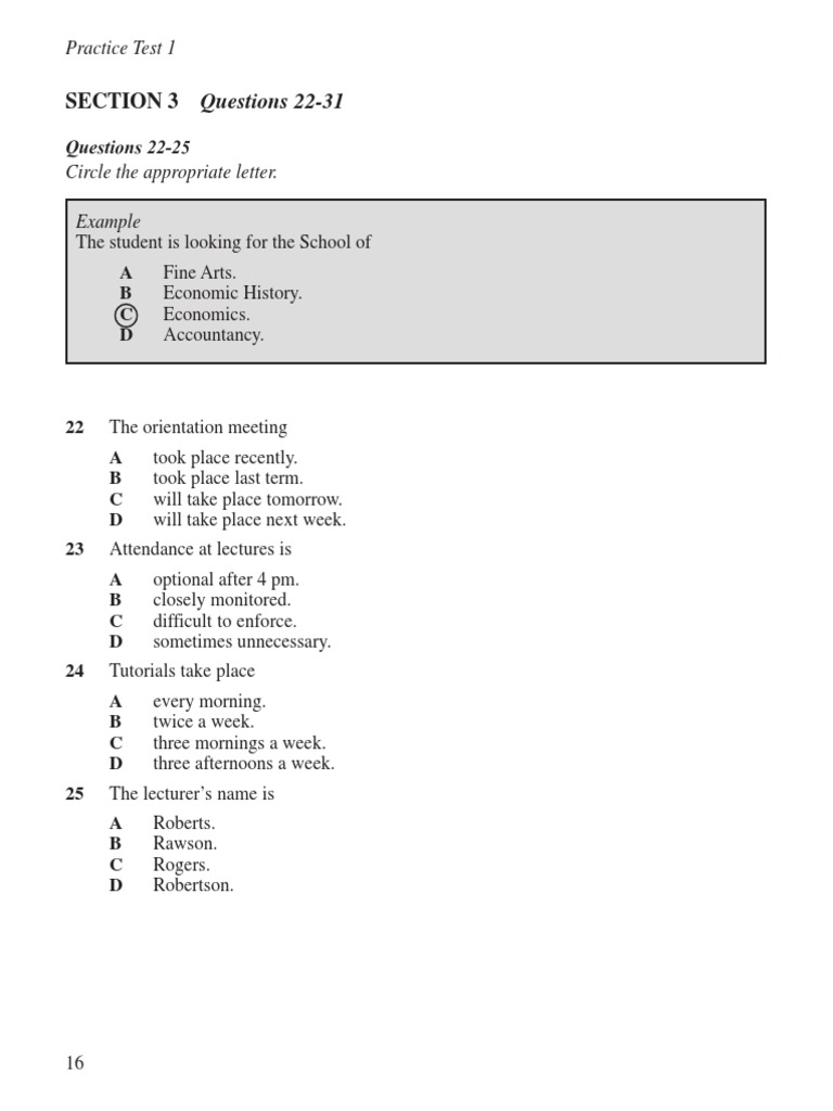 SECTION 3 Questions 22-31 | PDF | Test (Assessment) | Learning