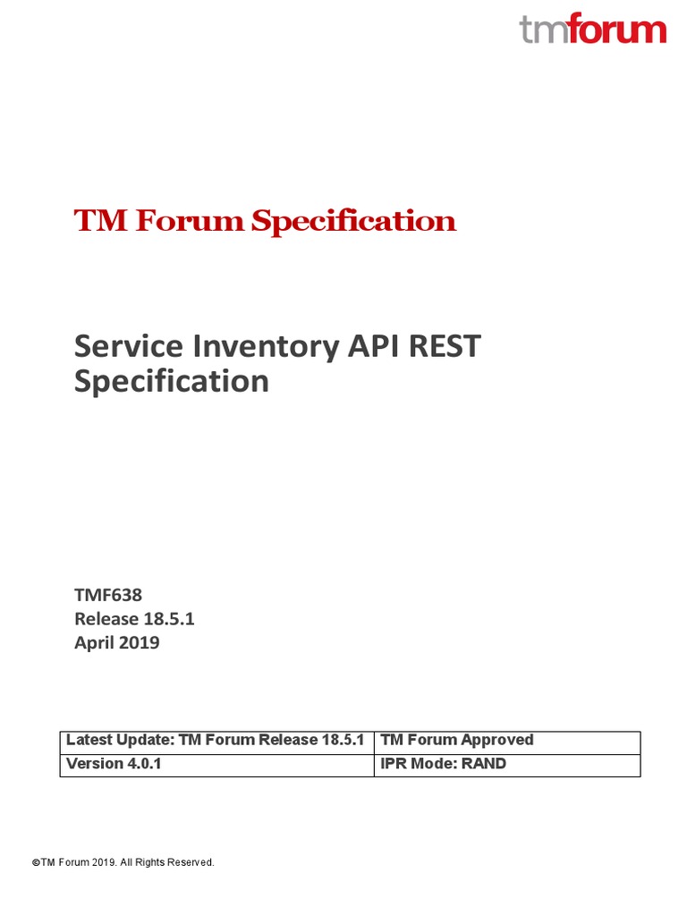 Service Inventory API REST Specification | PDF | Intellectual Property ...