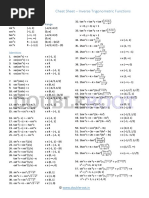 Trigonometry: All in One Formulas List ! | PDF | Trigonometric ...