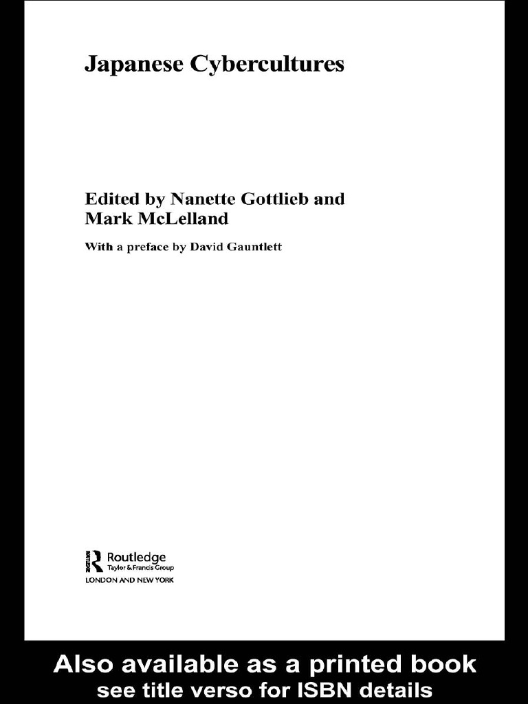 Japanese Cybercultures | PDF | Mobile Web | Internet