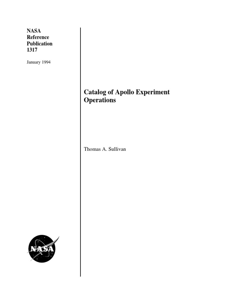 Apollo Experiment Operations Catalog | PDF | Apollo Program | Apollo ...