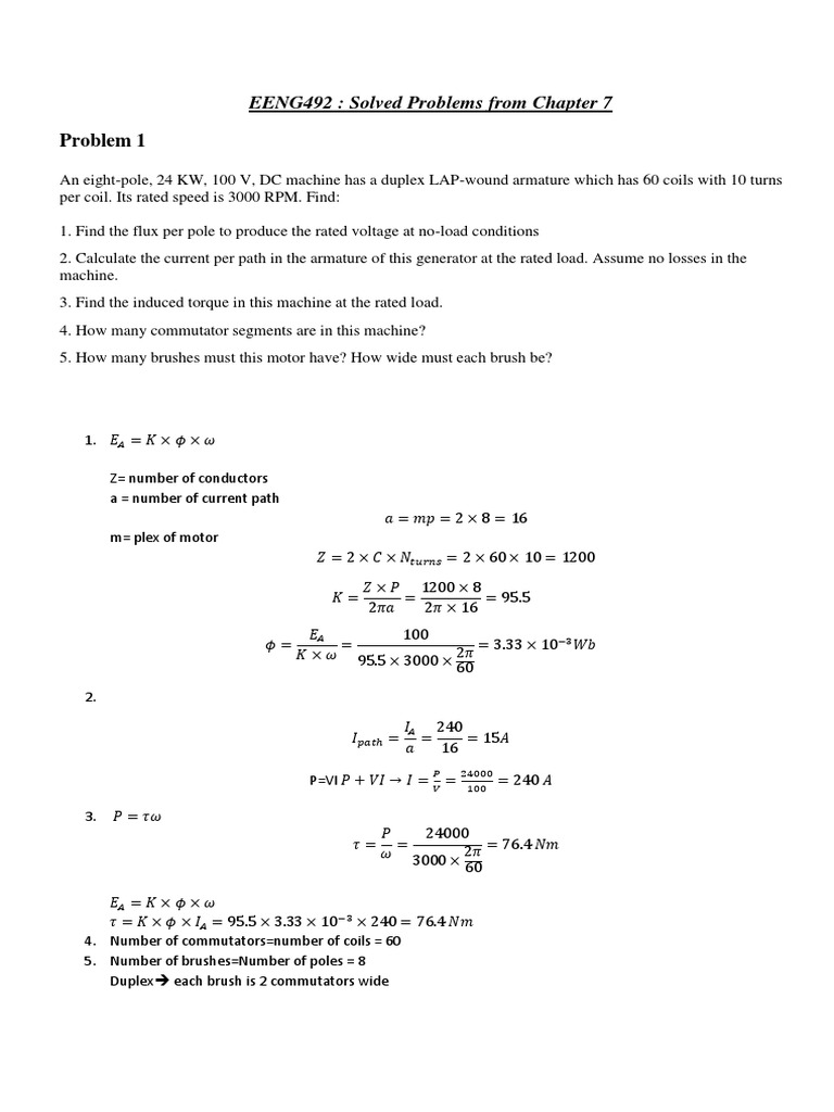 EENG492 Problems in Chapter 7+solution | PDF | Computers