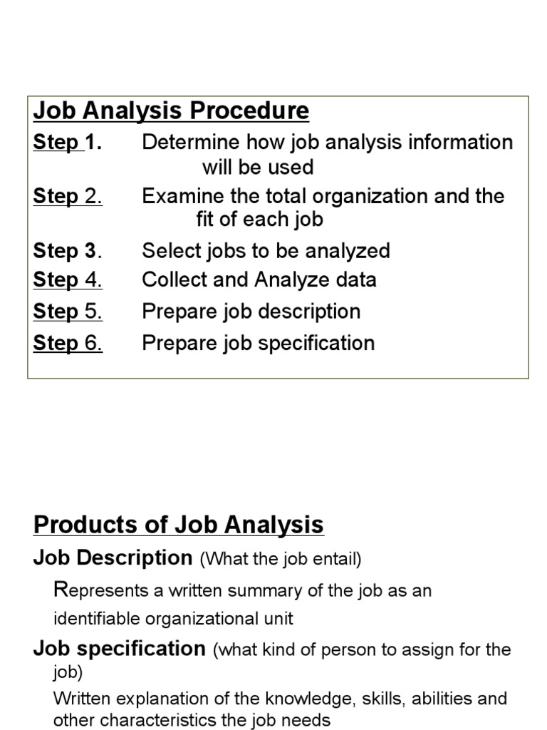 AACRA - Job Analysis | PDF