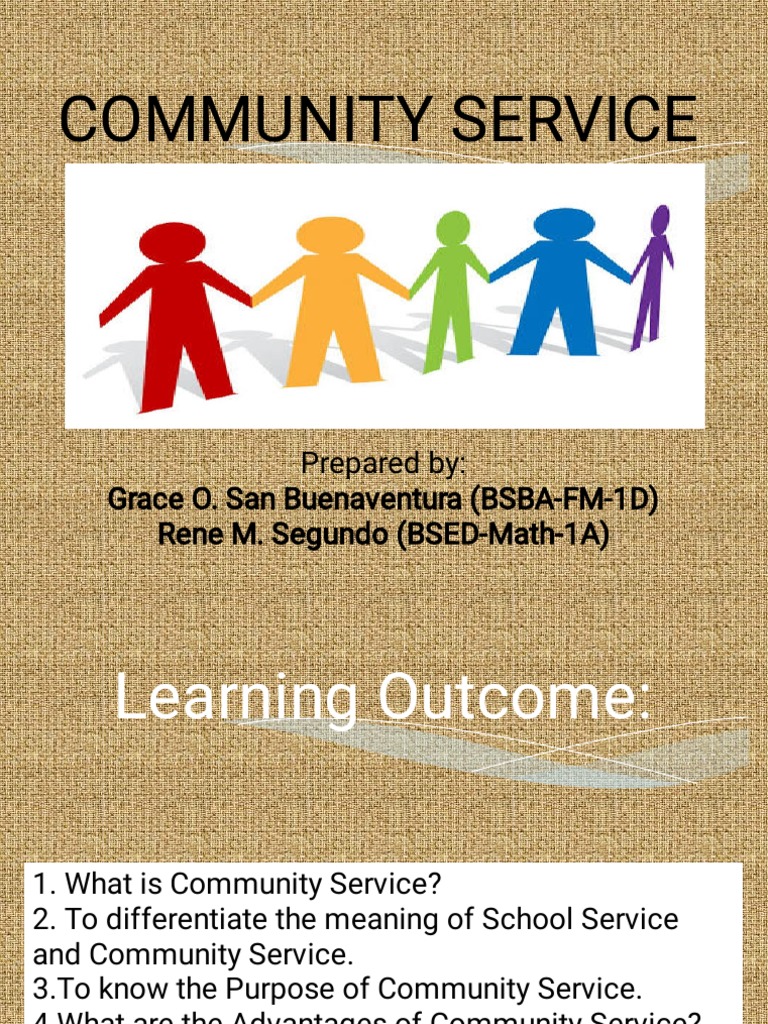 Community Service (Report) | PDF | Volunteering | Self Esteem