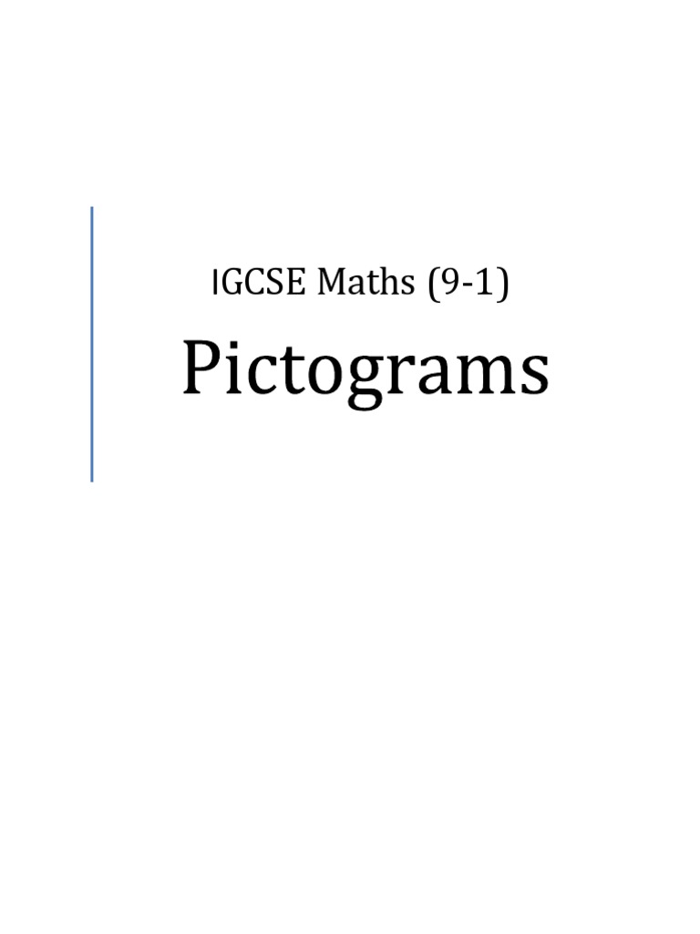 IGCSE Maths (9-1) Questions: Using Pictograms and Tables to Solve ...