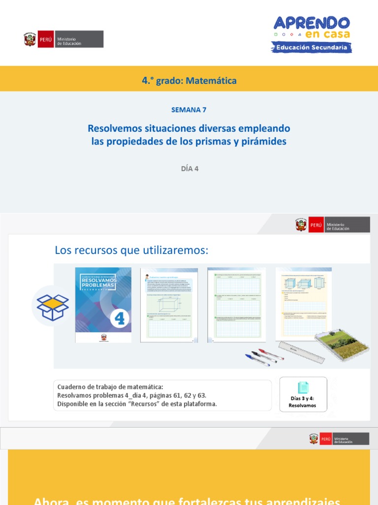 Matematica4 Semana 7 - Dia 4 Solucion Matematica Ccesa007 | PDF | Agua ...