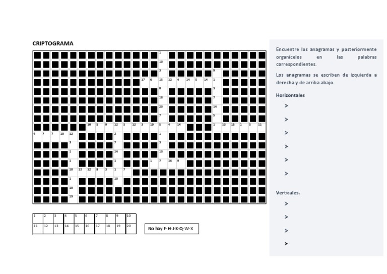 CRIPTOGRAMA | PDF | Enseñanza de matemática | Ocio