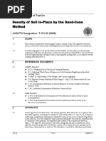 Aashto T 99 (Method) | PDF | Soil | Density
