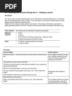 B2 Story Writing Structure Guide | PDF | Question | Linguistics
