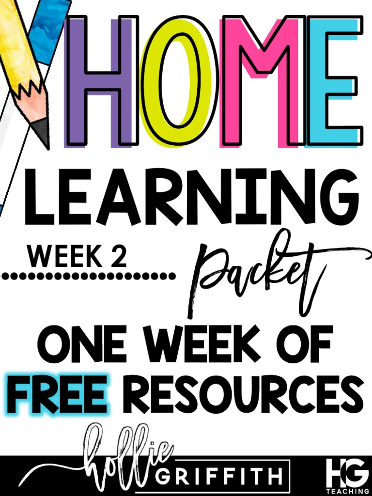 HomeLearningPacketWeek2DistanceLearningFREEBIE PDF | PDF | Noun | Teachers