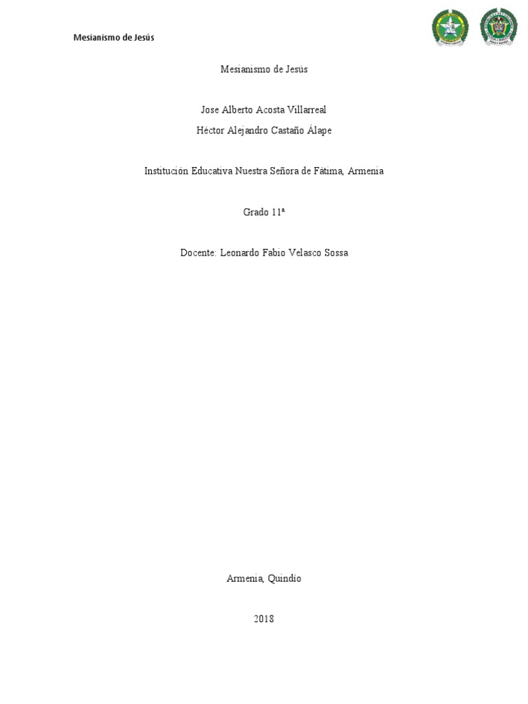 Mesianismo de Jesús | PDF | Mesías | Jesús