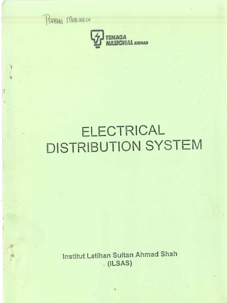 Electrical Distribution System TNB | PDF