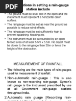 Different Types of Rain Gauges PDF | PDF | Precipitation | Rain