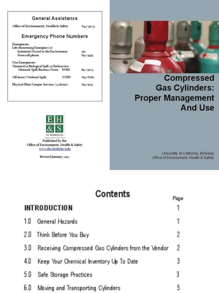 Gas Cylinders Booklet | PDF | Chlorine | Gases