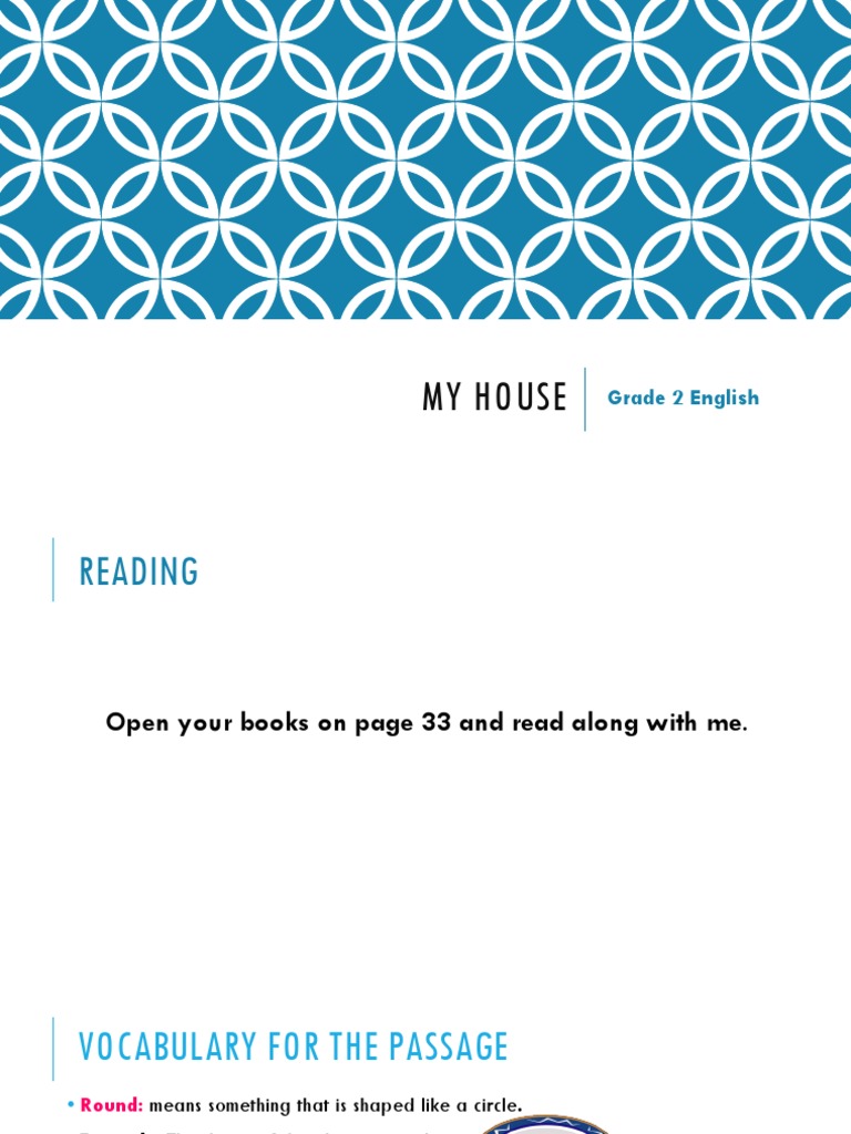 My House: Vocabulary for Grade 2 | PDF