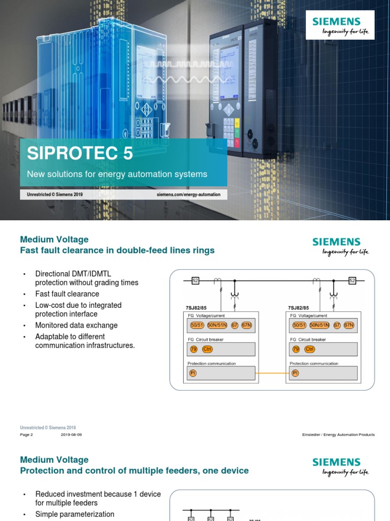 SIPROTEC 5 - New Solutions PDF | PDF | Automation | Electric Motor