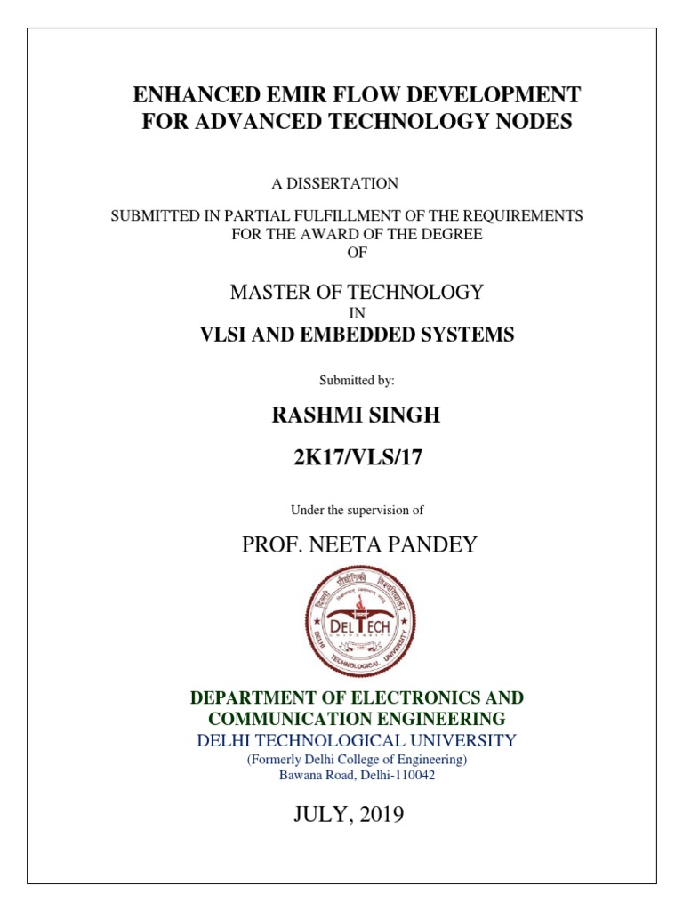 Enhanced Emir Flow Development PDF | PDF | Cmos | Integrated Circuit