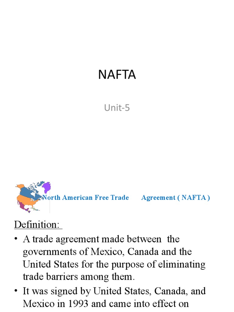 NAFTA | PDF | North American Free Trade Agreement | Free Trade