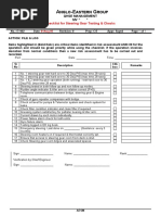 Daily Air Compressor Checklist | PDF | Radiator | Machines