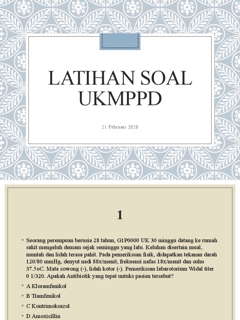 Soal UKMPPD Obgyn Lengkap | PDF | Pengembangan Diri | Kesehatan Holistik