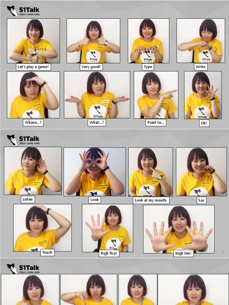 TPR Gestures PDF | PDF | Games & Activities | Foreign Language Studies