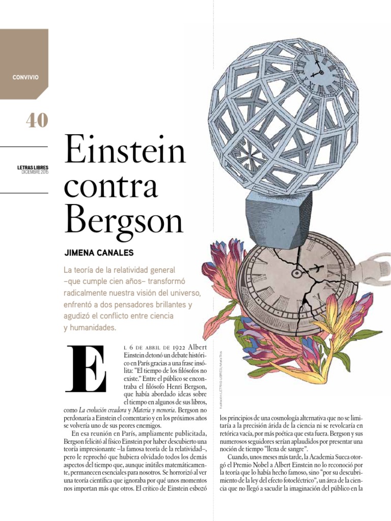 Einstein vs. Bergson PDF | PDF | Albert Einstein | Henri Bergson
