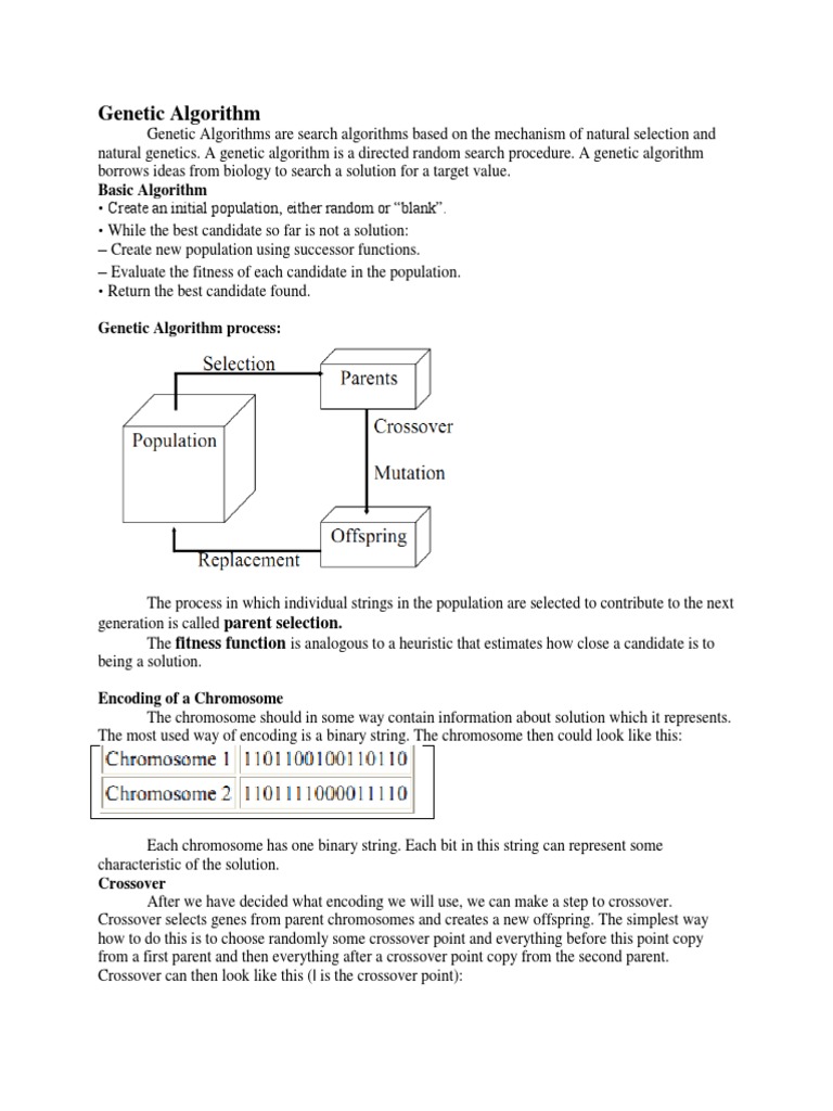 Genetic Algorithm | PDF