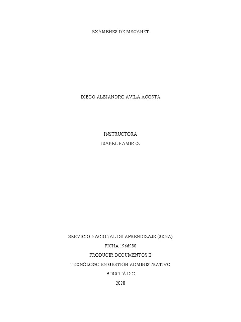 Examenes de Mecanet | PDF