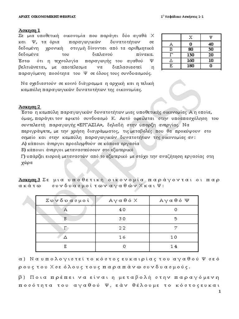 ΑΟΘ ΚΕΦ 1-1 ΑΣΚΗΣΕΙΣ | PDF