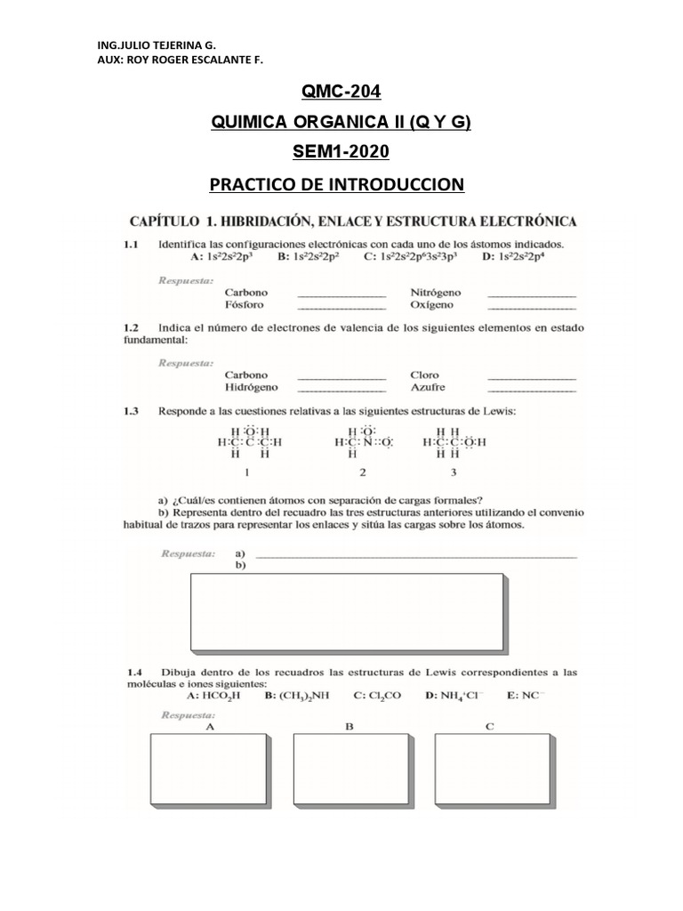 PRACTICO QMC | PDF | Química | Ciencias fisicas