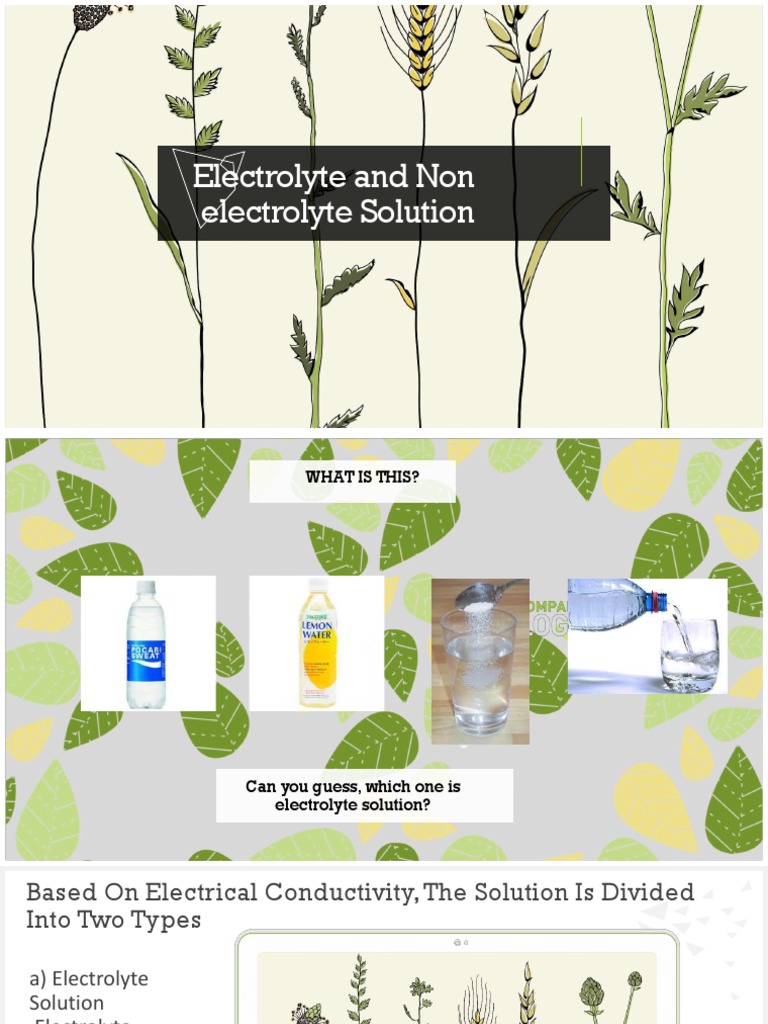 Electrolyte Fix | PDF | Electrolyte | Solution