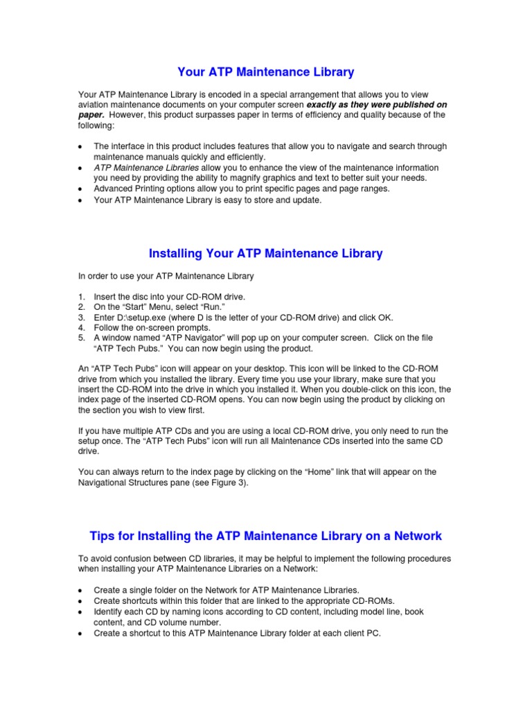Your ATP Maintenance Library | PDF | Icon (Computing) | Menu (Computing)