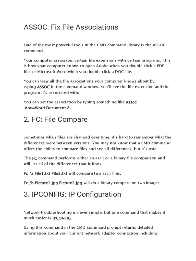 ASSOC: Fix File Associations | PDF