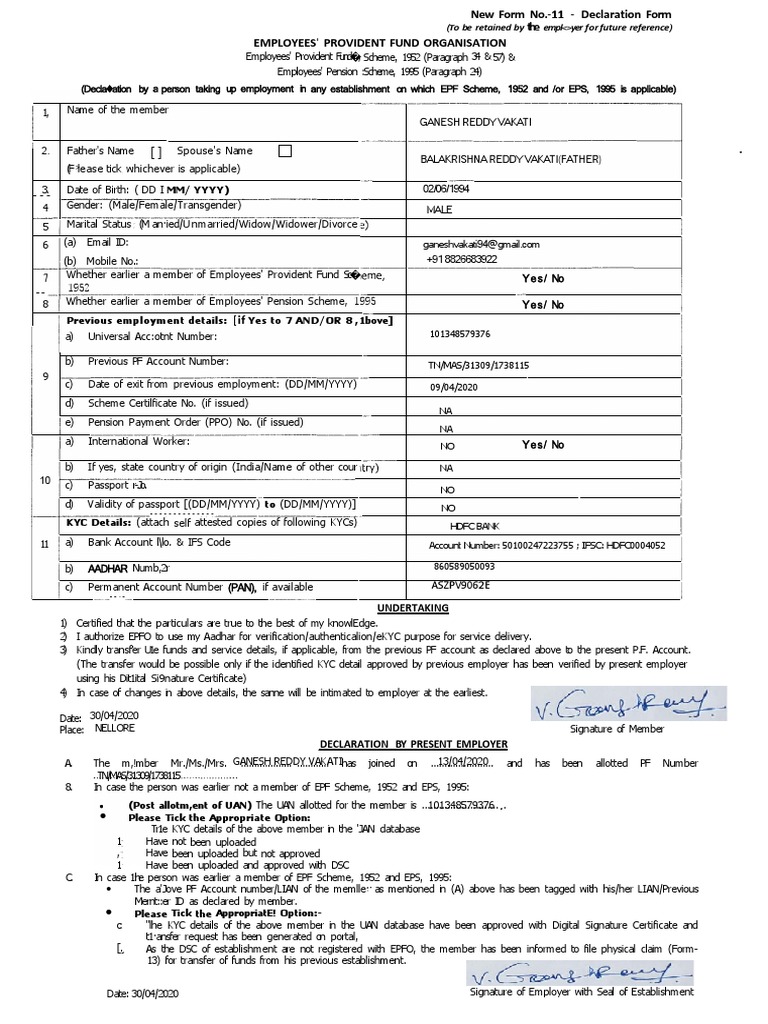 Form 11 Revised | PDF | Government | Business