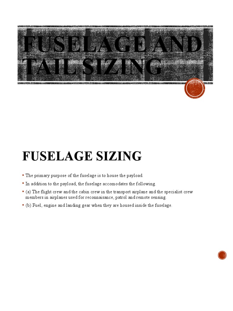 Fuselage and Tail Sizing | PDF | Business