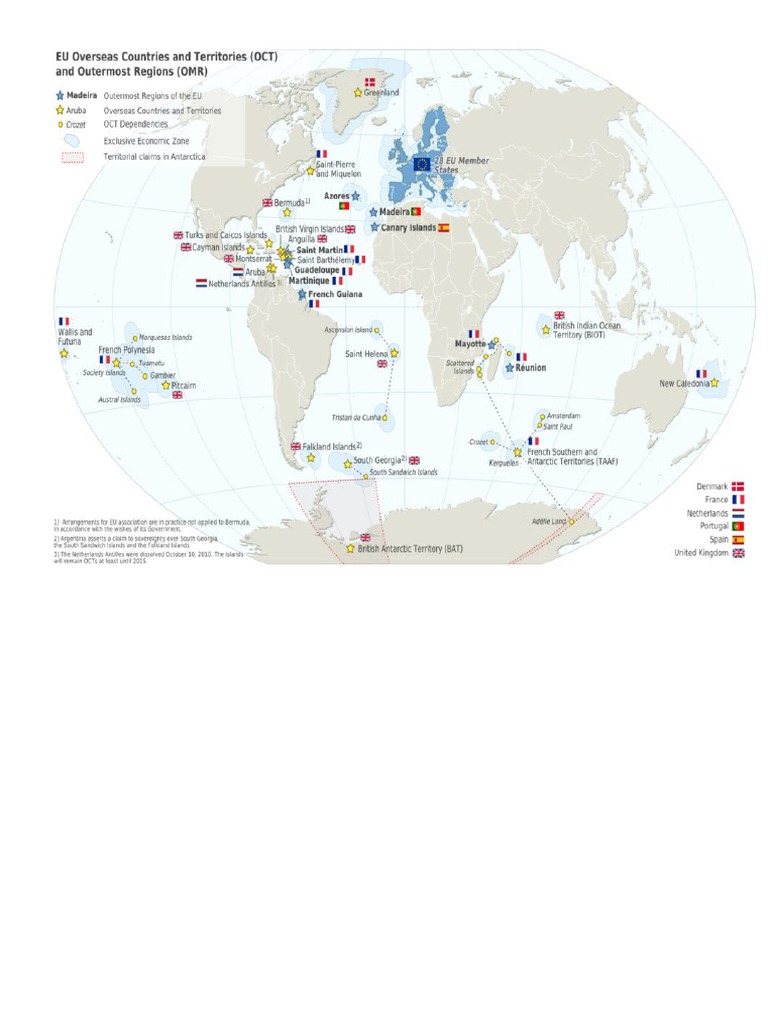 Mapa Regiones Ultraperifericas y de Ultramar | PDF