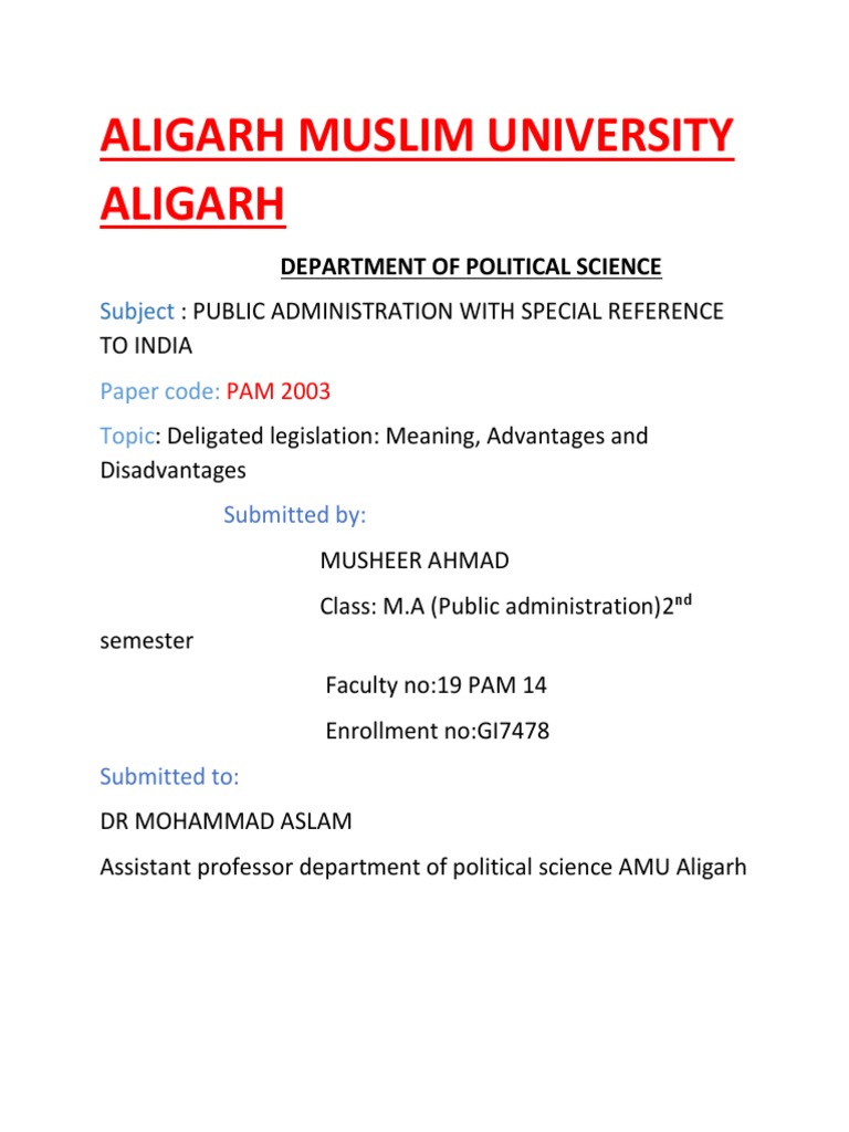 Musheer Ahmad.. | PDF | Legislature | Legislation
