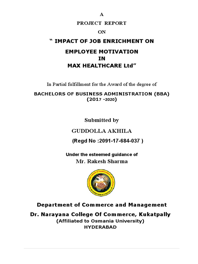 Bba Project | PDF | Sampling (Statistics) | Motivation