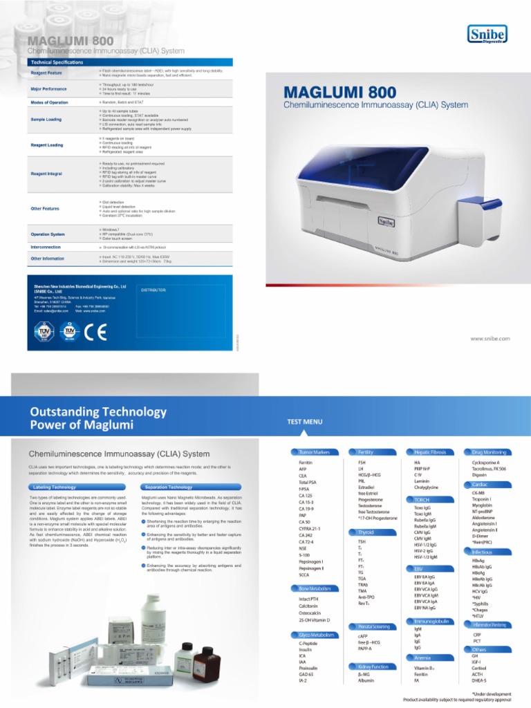 Folleto Maglumi 800 | PDF