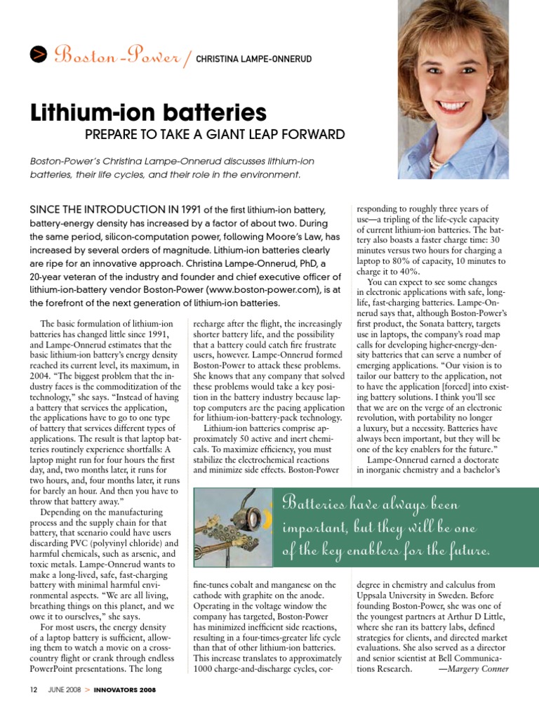 Lithium-Ion Batteries | PDF | Lithium Ion Battery | Galvanic Cells