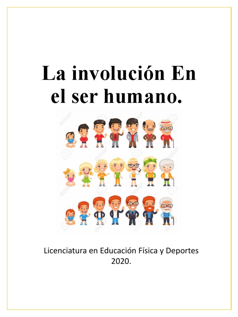 La Involución en El Ser Humano CARTILLA | PDF | Alimentos | Vejez