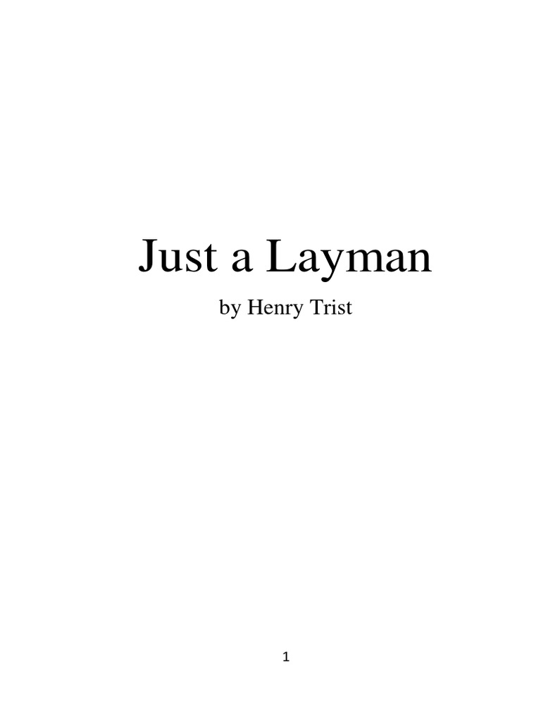 Just A Layman | PDF | Surrender Of Japan | Sanctification