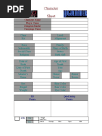 Witcher Character Sheet PDF | PDF | Weaponry | Leisure