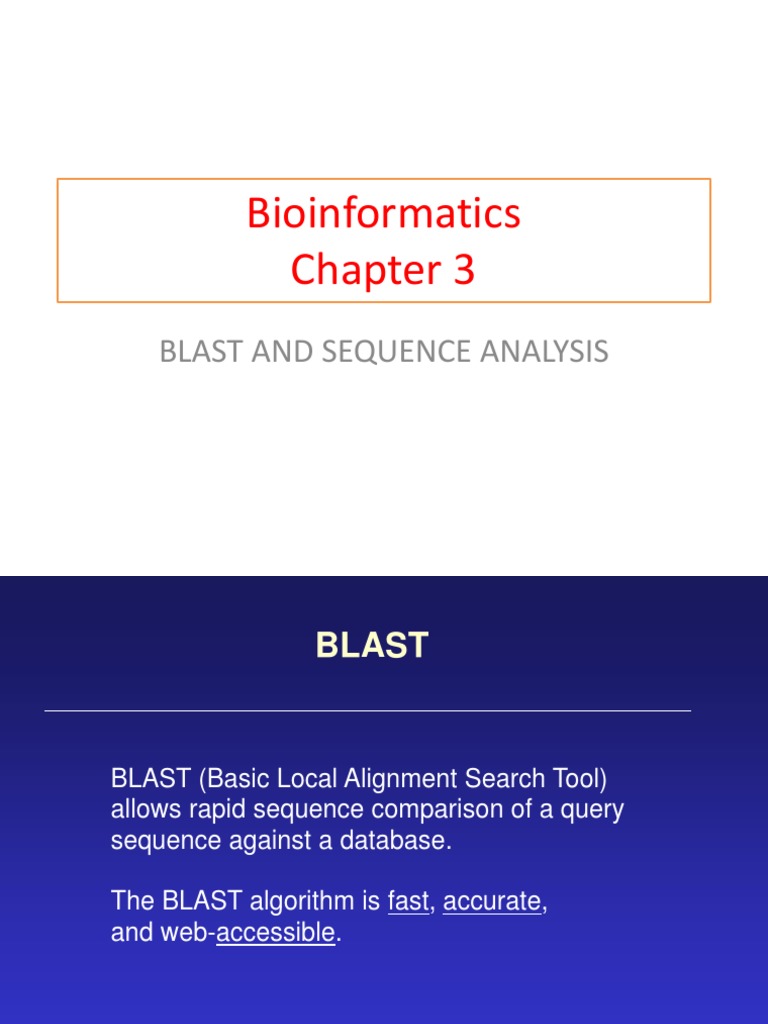 Bioinformatics: Blast and Sequence Analysis | PDF | Sequence Alignment ...